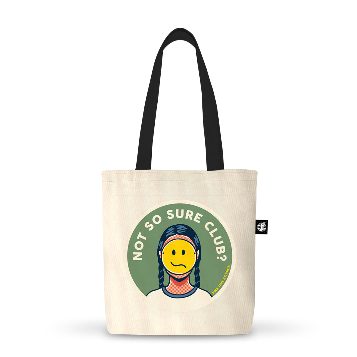 Not So Sure Club Tote Bag – Fine Time Studios